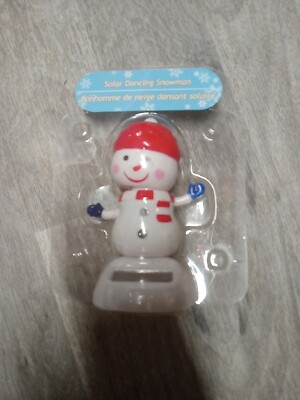 Solar Dancing Snowman Christmas Holiday Winter Bobble Head | eBay