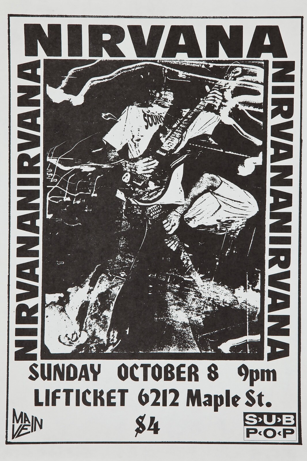 Nirvana Concert Poster