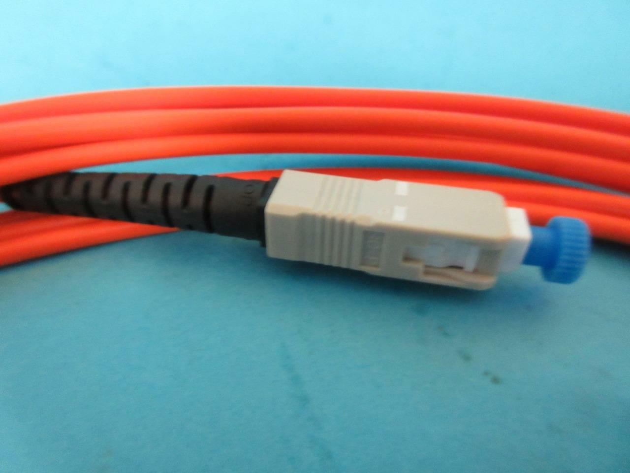 LOT OF 6 NEW CORNING OPTICAL CABLE FIBER 5M 15' 08/07 1 MM62 5FDDI TB2 ...