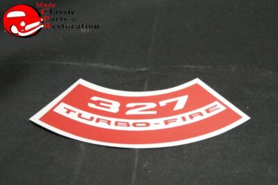 Chevy 327 Turbo Fire Air Cleaner Decal | eBay