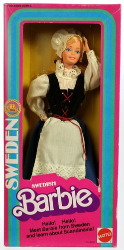 Vintage Swedish Barbie Doll Dolls of The World Collection - 4032 NRFB ...