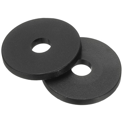 M5 5mmID 20mmOD Nylon Flat Washers Round Flat Plain Washer Black, Pack ...