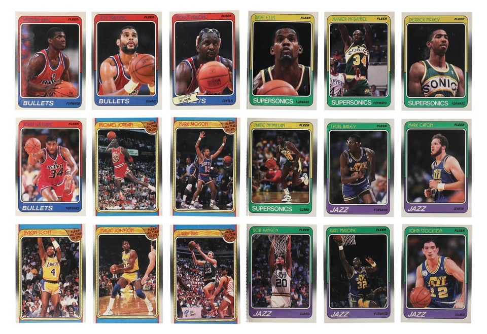 1988-89 Fleer Basketball Complete Set (132/132) - Featuring Jordan ...