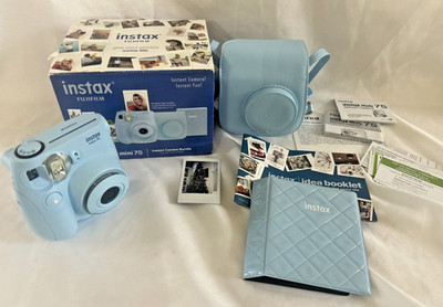 Fujifilm Instax Mini 7S Instant Film Camera with 60mm Lens Baby Blue ...