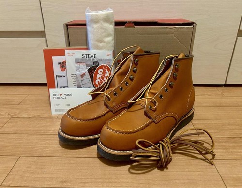 Red Wing x Steve McQueen 278 Moc Work Boots Men's US10.5D Brown Leather ...