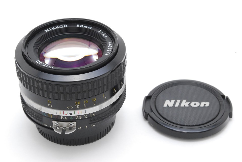 [Near MINT+++] Nikon Nikkor Ai 50mm F1.4 Standard Prime Lens From JAPAN ...
