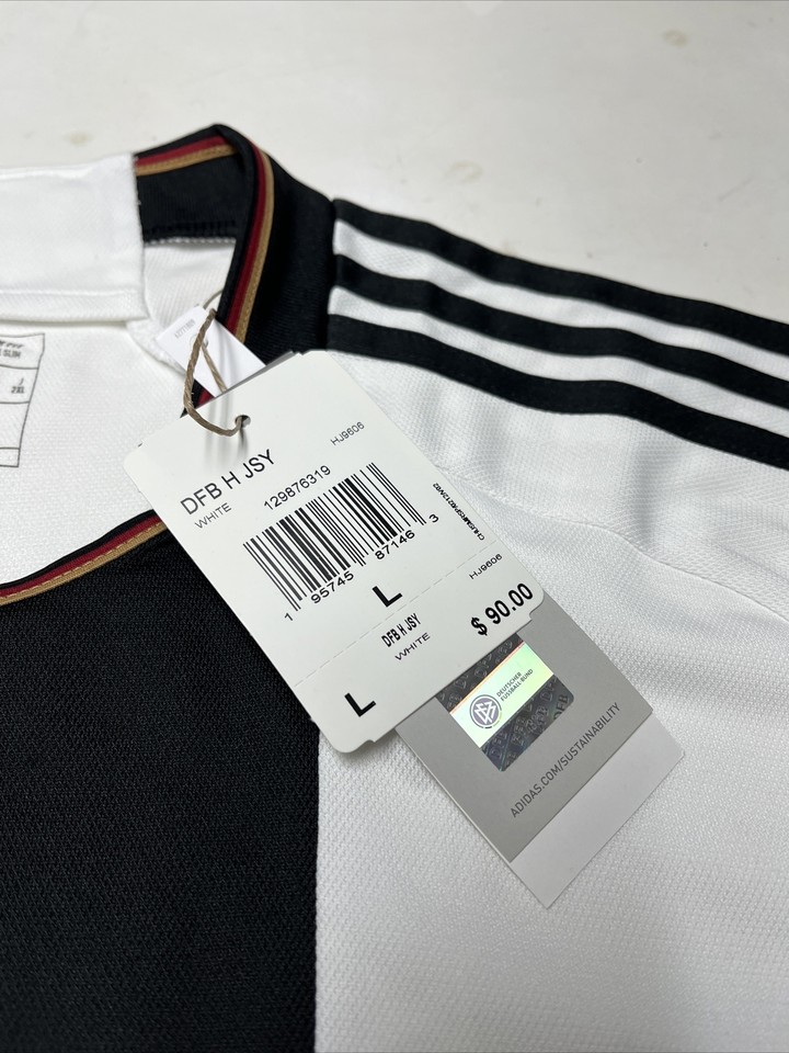 NWTS Adidas Germany Soccer 2022 Home Stadium Jersey HJ9606 Men’s SZ ...