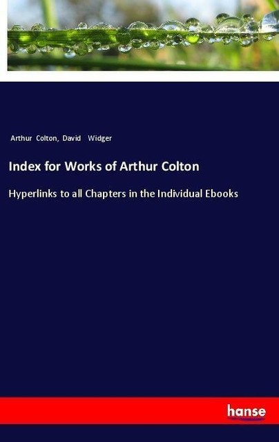 Index For Works of Arthur Colton von Arthur Colton (2018, Taschenbuch ...
