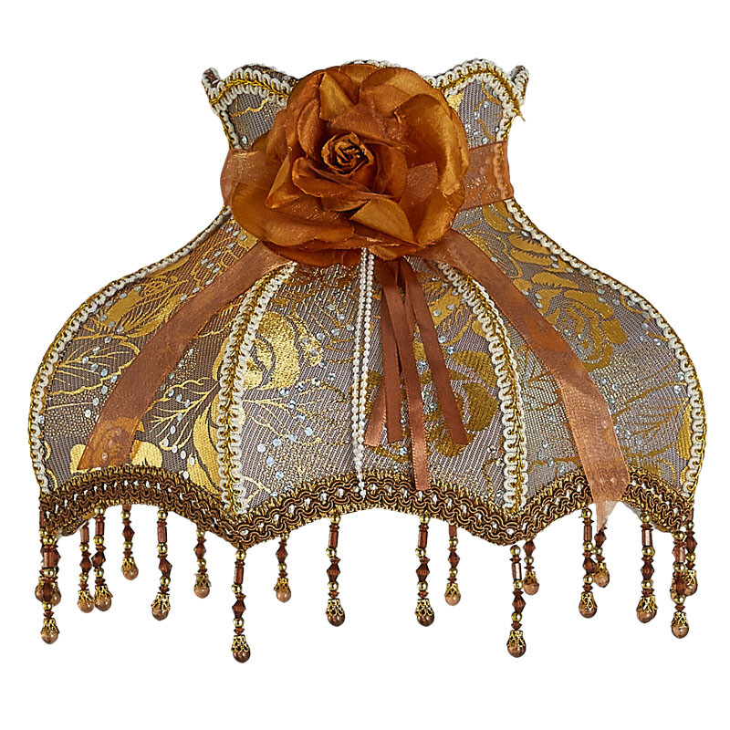 Retro European Lamp Shades Fringe Crystal Light Shades Romantic Table ...