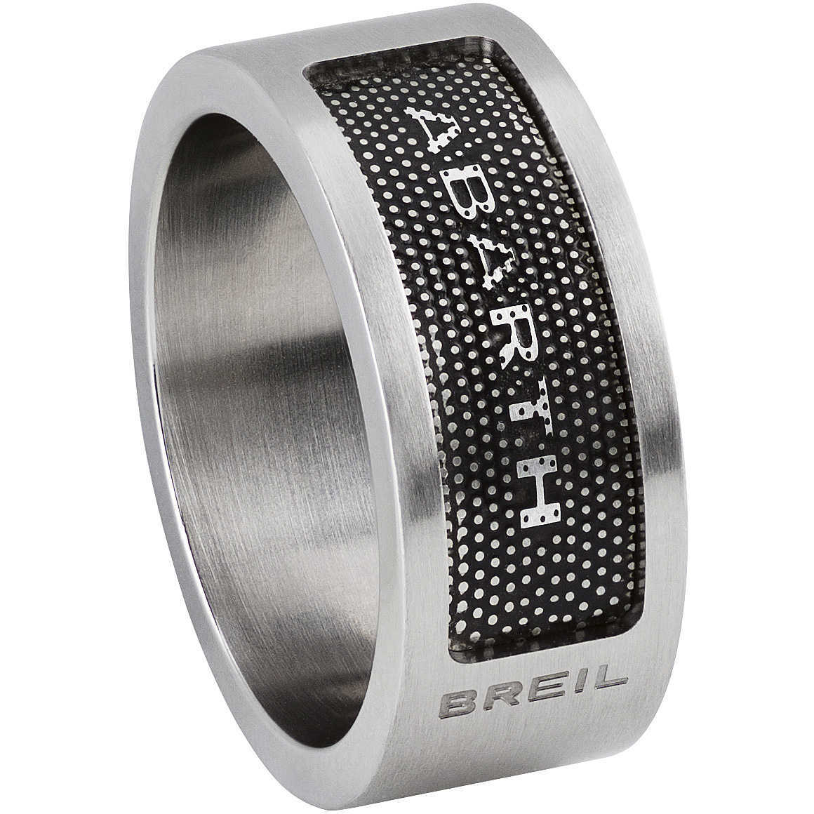 Mens Ring BREIL ABARTH TJ1892 Stainless Steel Black Size 21 | eBay ...