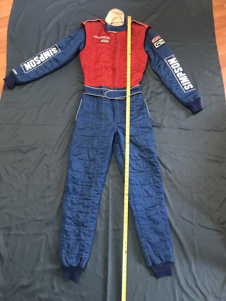 Vintage Simpson Racing Suit MOTO .33 BYRON ERKENBRECHER NASCAR Jumpsuit ...