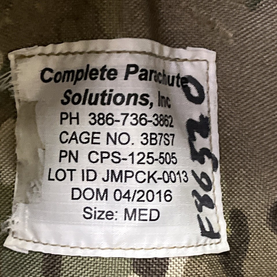 Complete Parachute Solutions Inc Multicam Haho /Halo Old School Jump ...