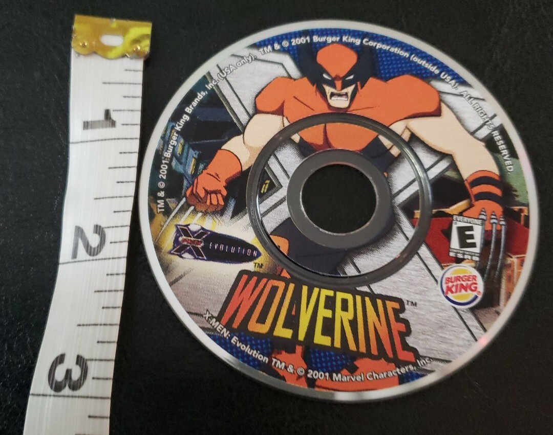 Lot of 2 Burger King 2001 Marvel X-Men Promo Mini Discs Wolverine and ...