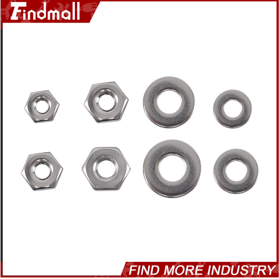 Findmall 900PCS #4-40#6-32#8-32#10-24 Nuts And Bolts Machine Scre ...
