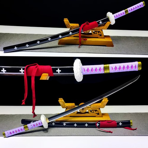 Handmade Roronoa Zoro ENMA Sword Real Metal Sharp Katana Cosplay ...