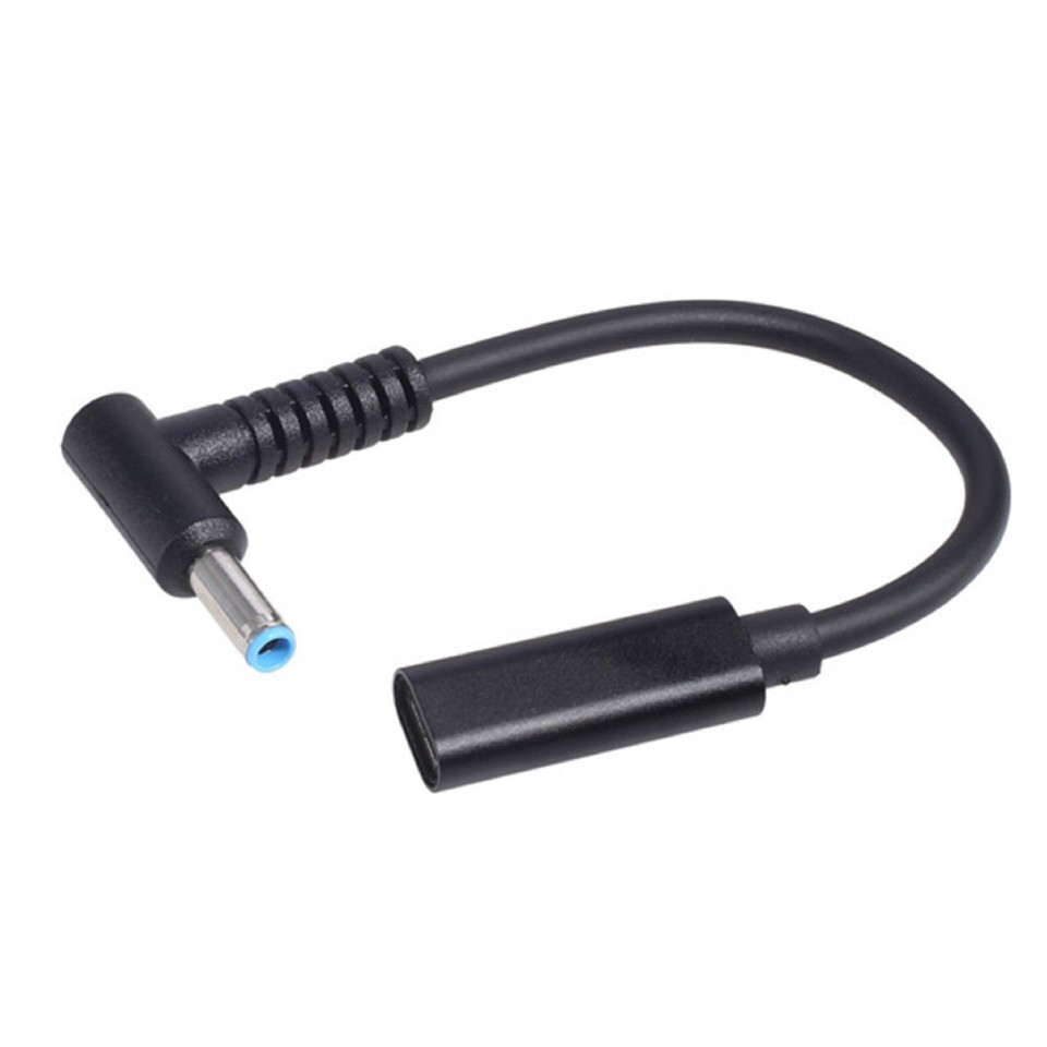 Type-c female to DC 4.5mm x 3.0mm Power PD Fast Charge Cable For HP ...