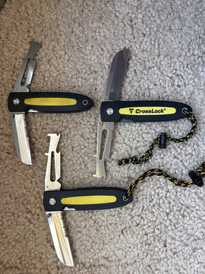 Buck Crosslock Yachtsman Folding Serrated Knife x3 | eBay