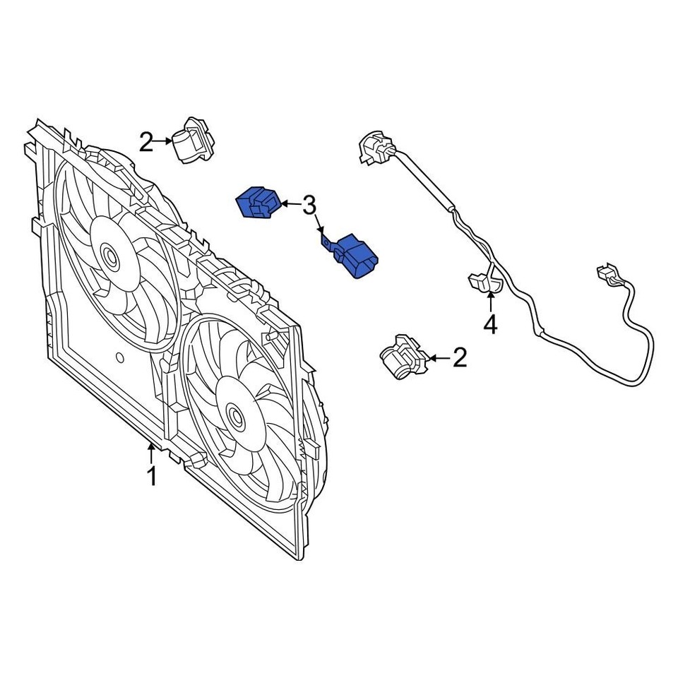 For Ram ProMaster 3500 2014-2019 Ram 68094656AA Engine Cooling Fan ...