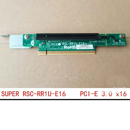 New For Supermicro PCI-E X16 3.0 Horizontal Riser Card RSC-RR1U-E16 1U ...