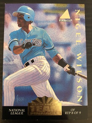 1994 Rookie Team Pinnacle Baseball Card Nigel Wilson & Marc Newfield ...