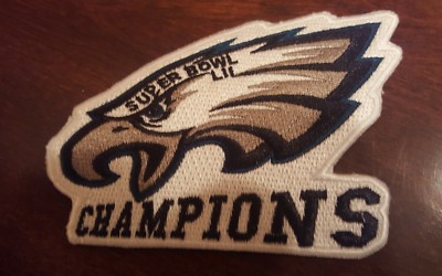 Philadelphia Eagles SUPER BOWL Lll CHAMPIONS Embroidered Iron On Patch ...