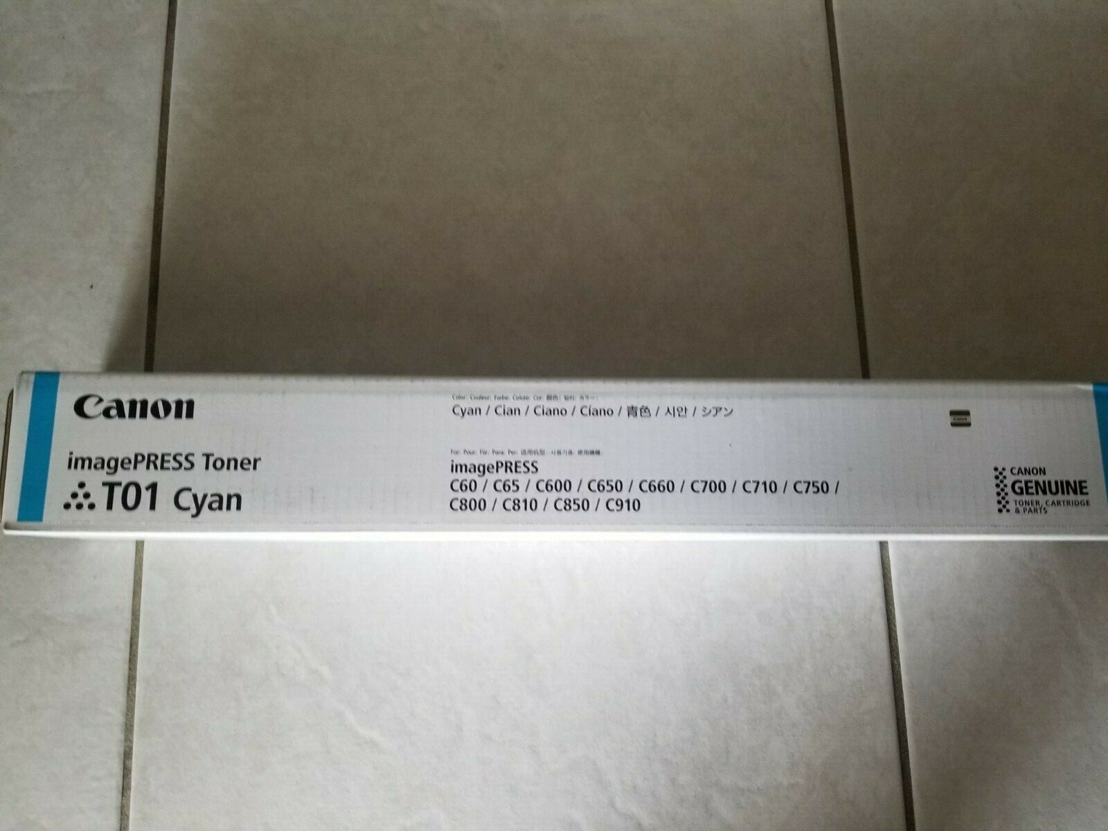 Genuine Canon T01, T01C Cyan Toner Cartridge. L@@K! | eBay