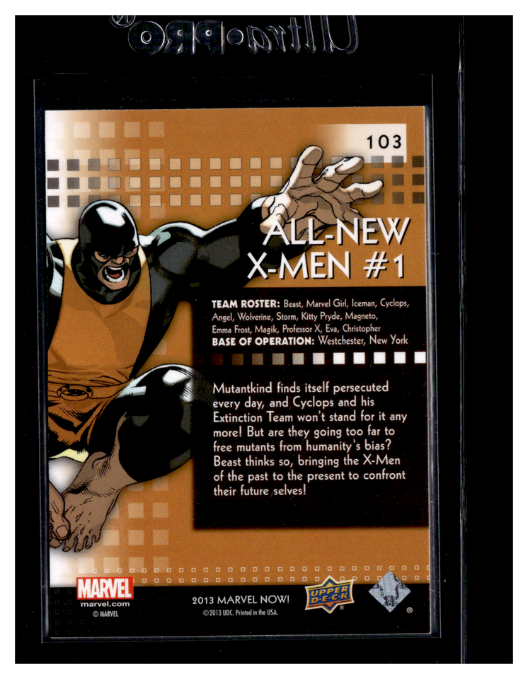 2013 Upper Deck Marvel Now! - Cutting Edge Covers #103 All-New X-Men #1 ...