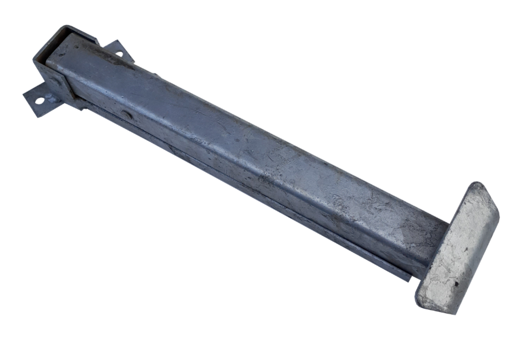 PAIR OF TRAILER TENT / CARAVAN CORNER STEADY WITH BRACE, GALVANIZED ...