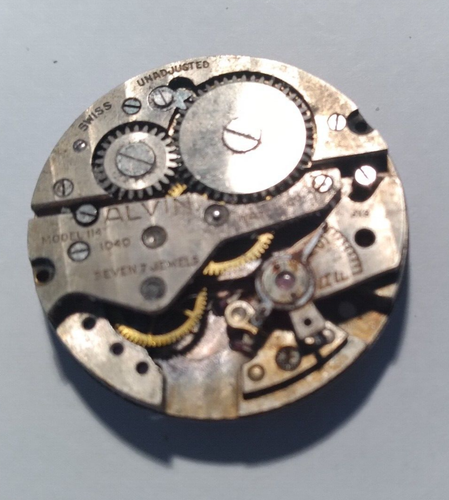 ALVIN Watch Co. AS 1002 Movement 7 Jewel For Parts Or Repair B18#94 | eBay