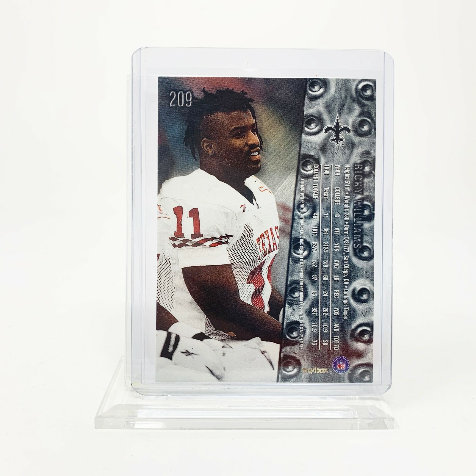 1999 Skybox Metal Universe - Rookie Ricky Williams #209 (RC) for sale ...
