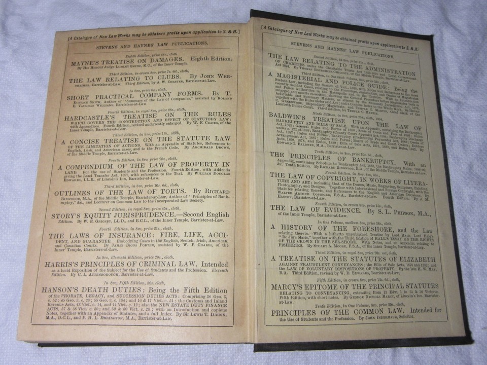 1909 MANUAL of FORENSIC CHEMISTRY Dealing With CHEMICAL EVIDENCE ...