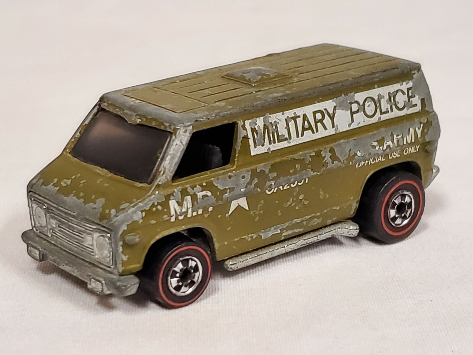 Vintage Hot Wheels Redline Military Police Van - 1974 HK US Army Green ...