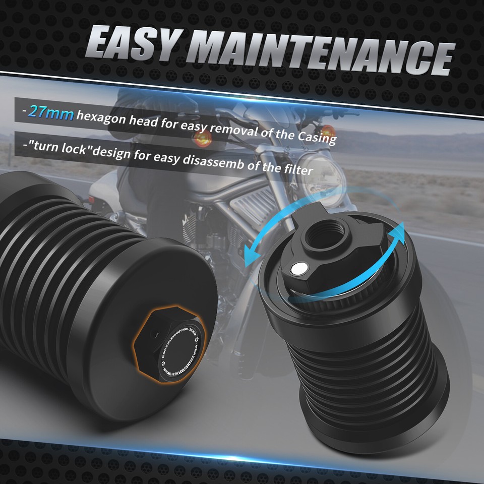 Reusable Oil Filter Kit For Harley Road Glide FLTRX 2017-2023 Ultra ...