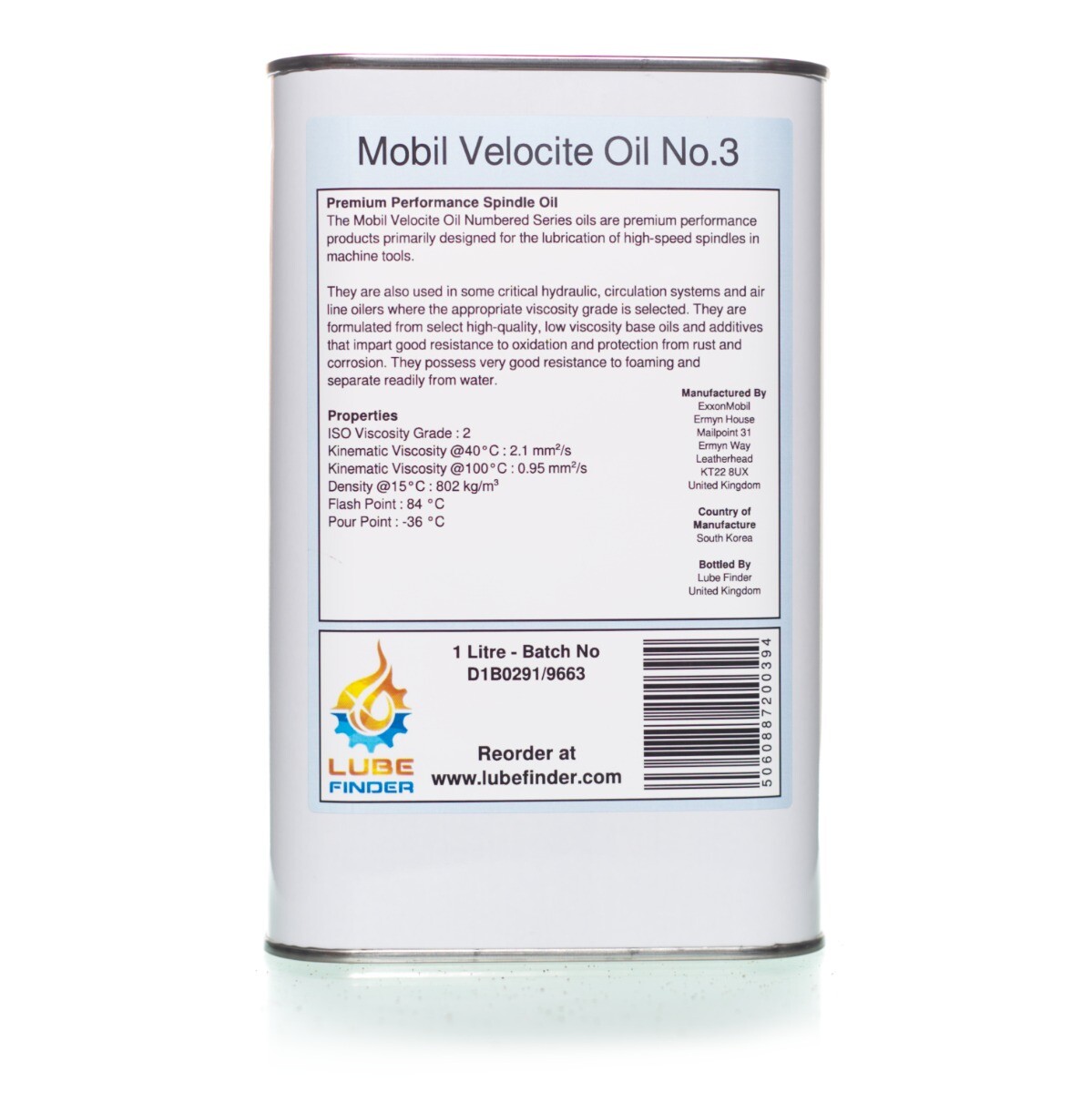 1L Mobil Velocite Oil No.3 ISO VG 2 Spindle Oil #3 | eBay