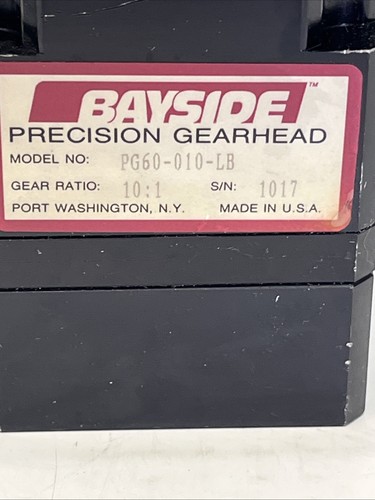Bayside PG60-010-LB 10:1 Precision Gearhead | eBay