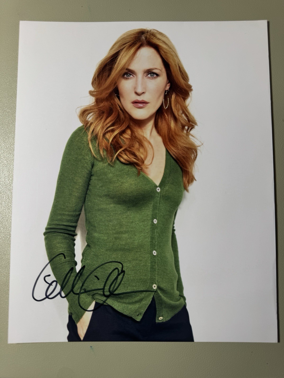 Gillian Anderson X-Files Signed Promo Photo | eBay