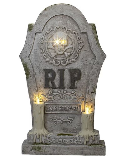 3 FT LED REST IN PEACE RIP BLOW MOLD TOMBSTONE YARD DECOR | eBay