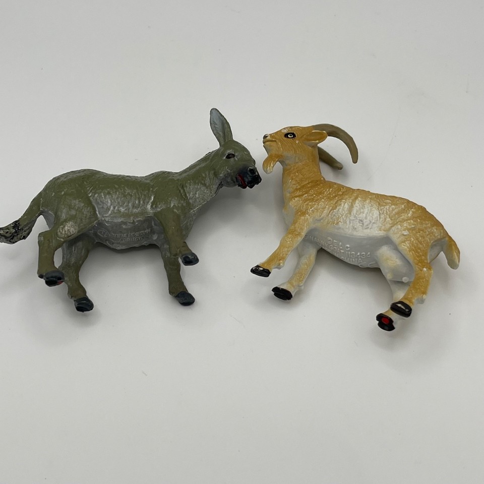 ELC Early Learning Centre Farm Animal Figures Donkey Goat Toy Set B6 ...