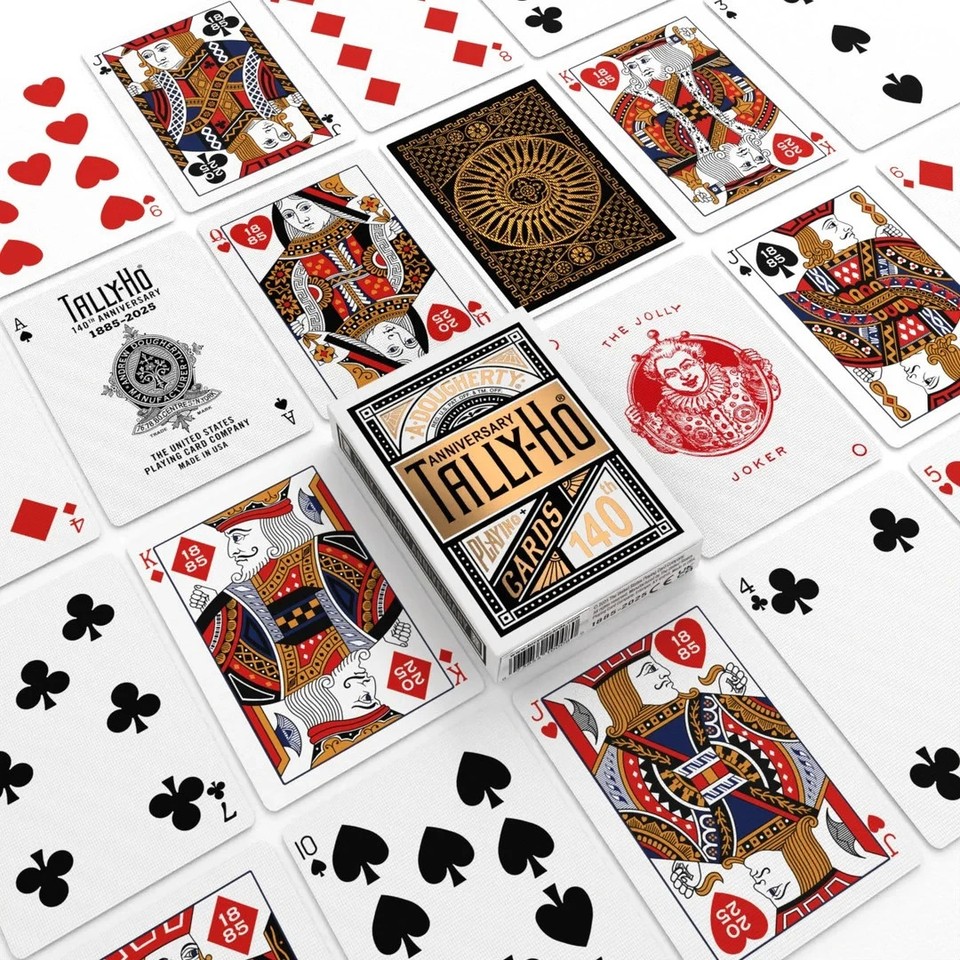 Tally Ho 140th Anniversary Circle Back playing cards | eBay