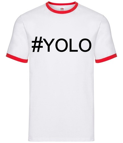 Hashtag Yolo - Hommes Contraste - You Only Live Once Carpe Diem Mot-Clé ...