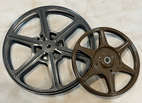 TWO Vtg Metal Film Movie Projector Reels 8mm | eBay