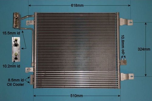 AutoAir Aircon Condenser 16-1405 For Jeep Wrangler III Jk 2.8 Lifetime ...