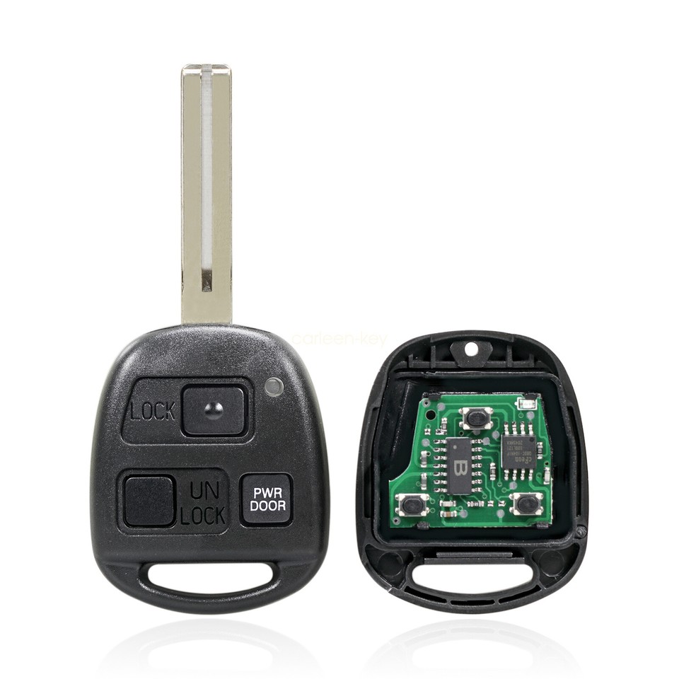 2 for Lexus RX330 2004-2006 RX350 2007-2009 Car Remote Key Fob 3 Button ...