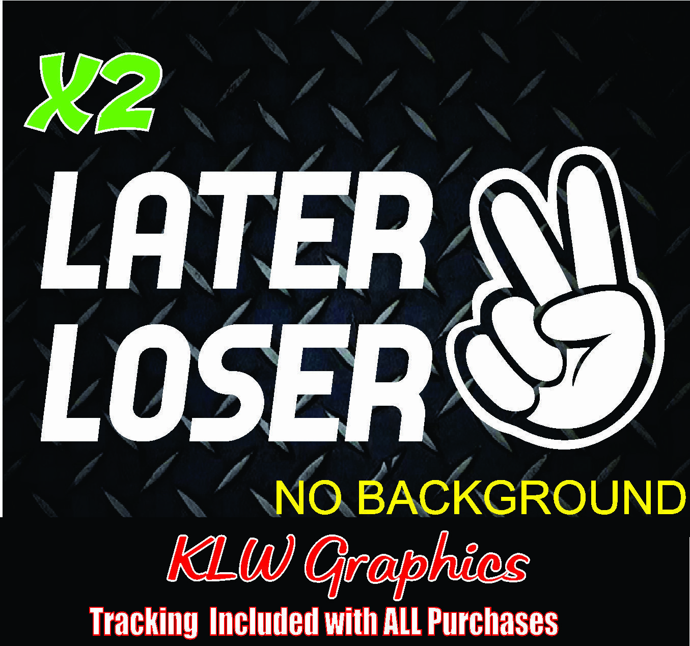 LATER Loser Vinyl Decal Sticker Car Truck Shitbox Diesel Turbo Boost ...