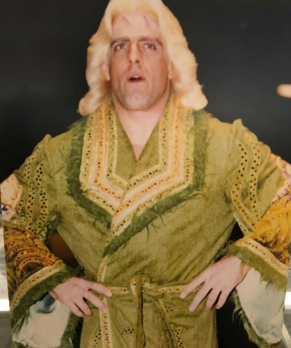 WWE WCW YOUNG RIC FLAIR GREEN ROBE UNSIGNED 8X10 PHOTO RARE!!!! | eBay