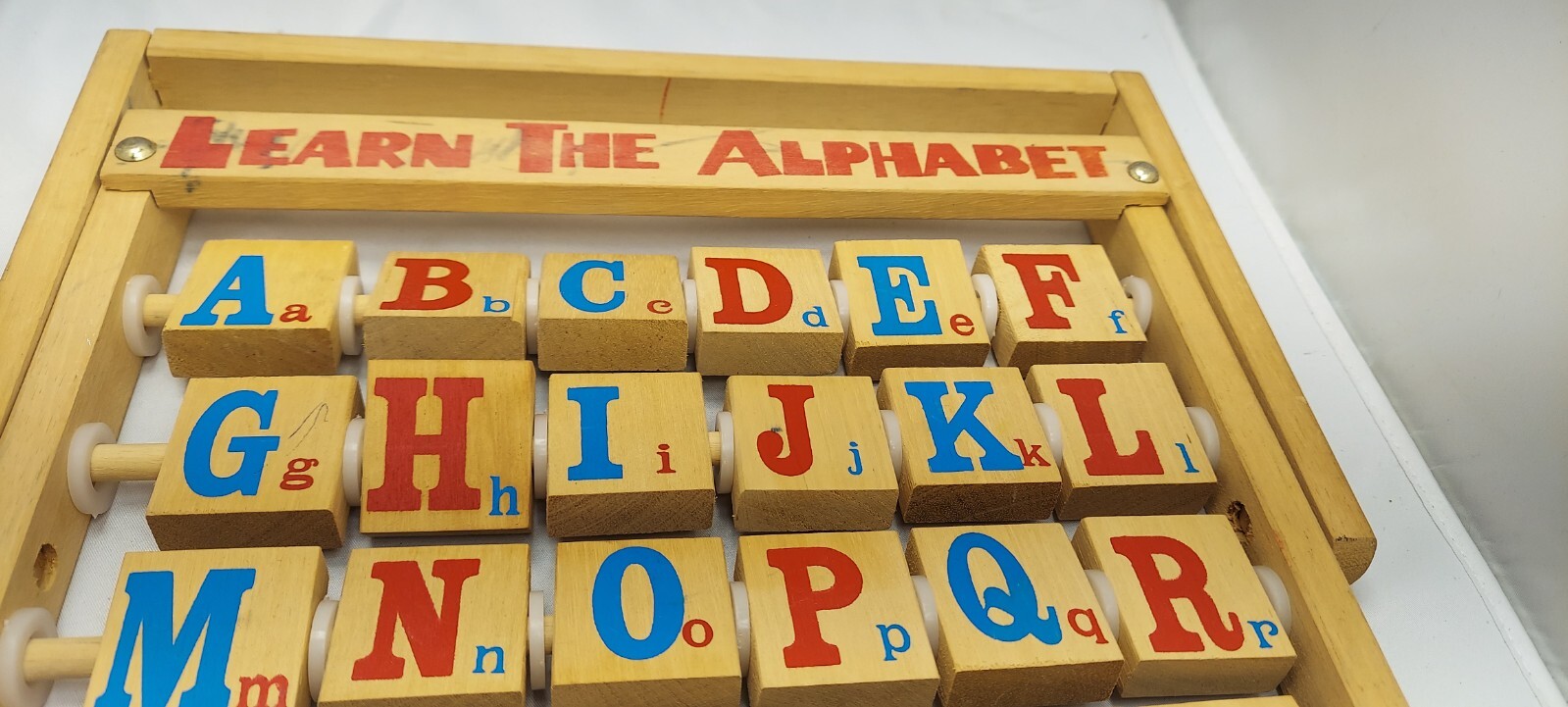 Alphabet Easel Wooden LettersPictures And Numbers | eBay