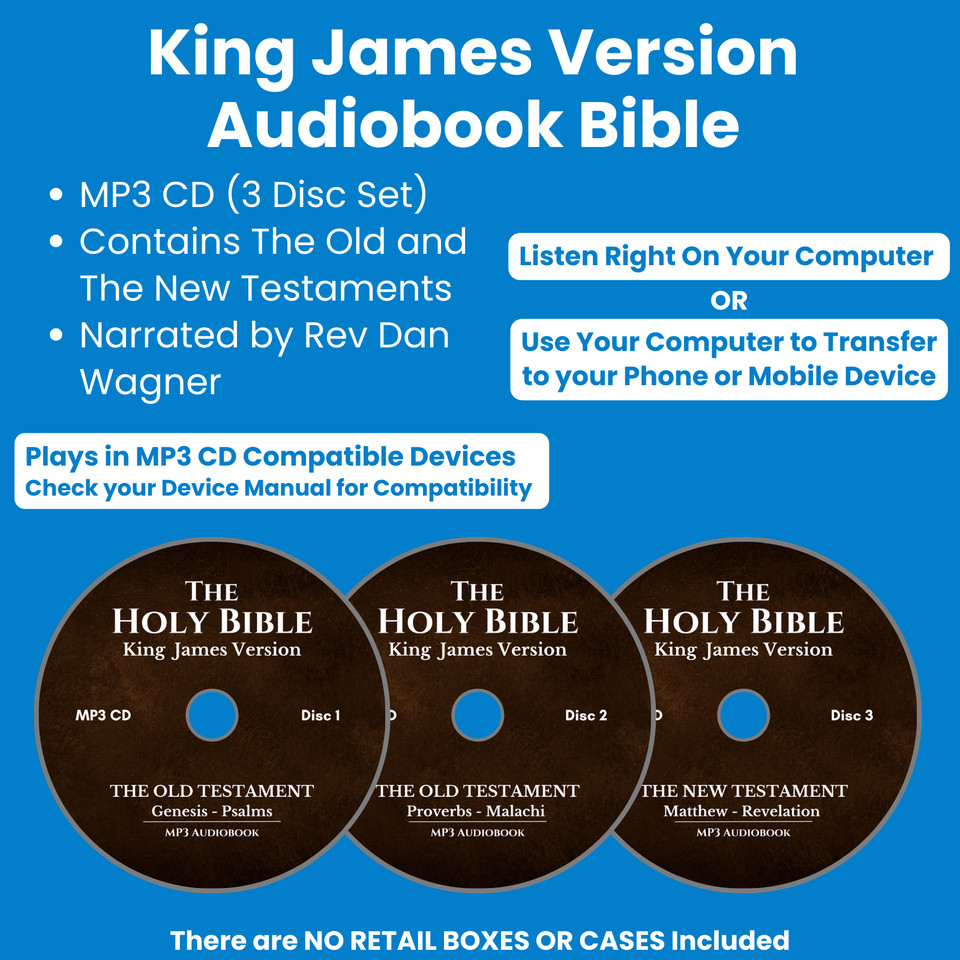 King James Version Audio Bible Christian Audiobook KJV All 66 Books on ...