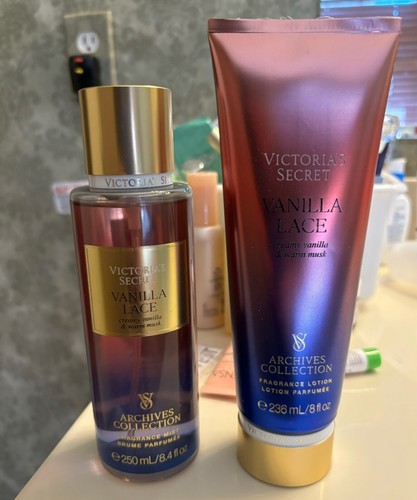 Victoria's Secret Vanilla Lace mist and lotion set new | eBay