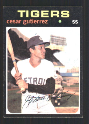 1971 Topps #154 Cesar Gutierrez | eBay