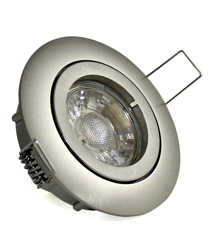 5er Set LED Decken Spots 230V Einbaustrahler Einbauleuchten Lampen Weiß ...